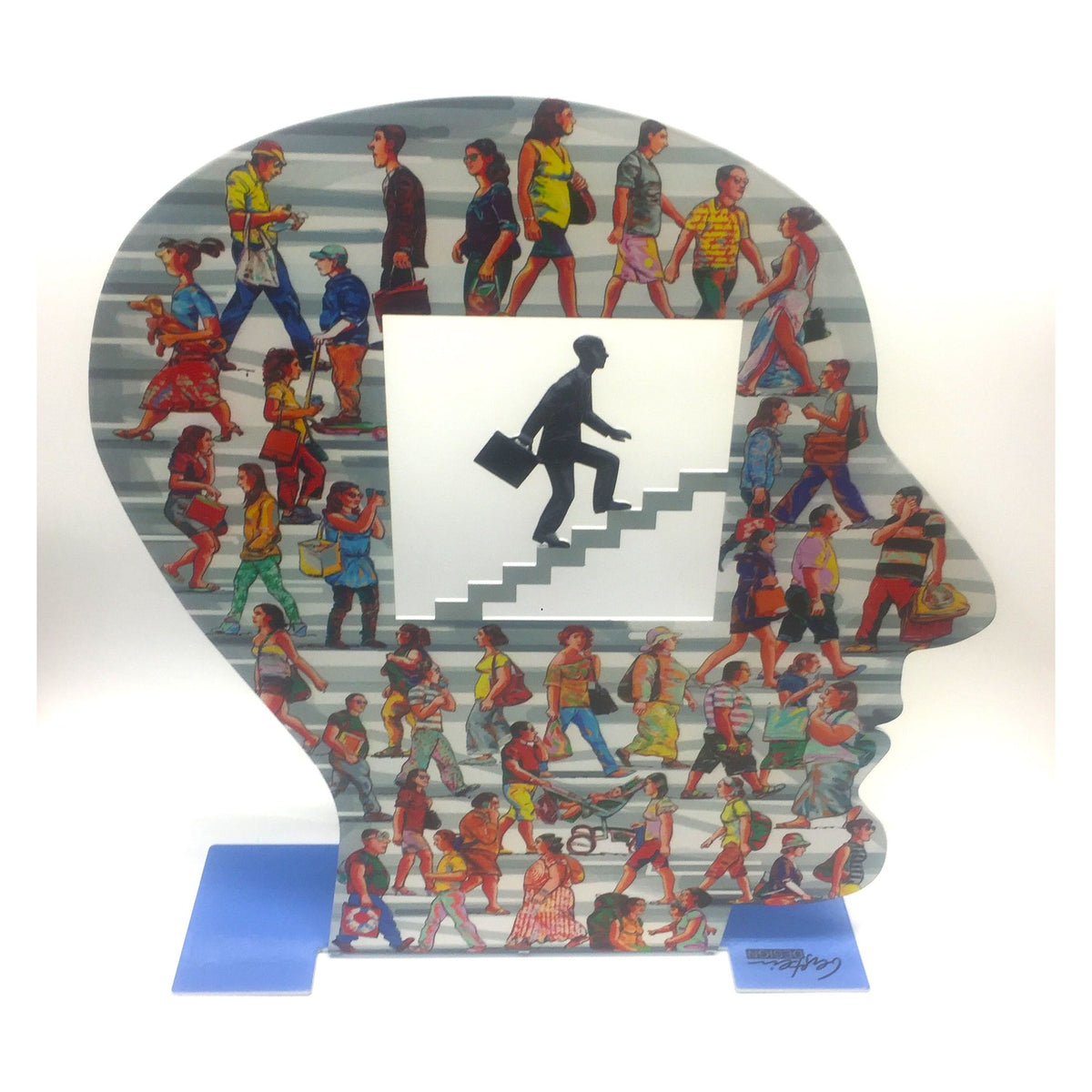 Up and beyond metal cutout sculpture by david gerstein – Gersteinart